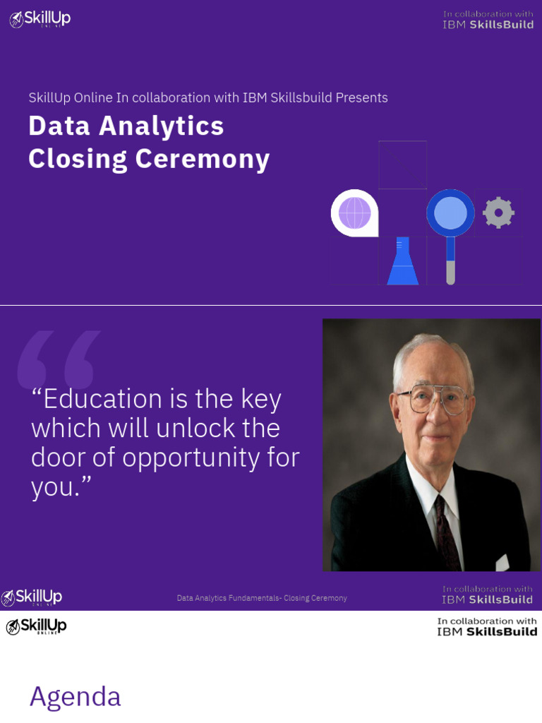 Closing Ceremony DA Fundamentals - 4 Weeks | PDF | Analytics | Data