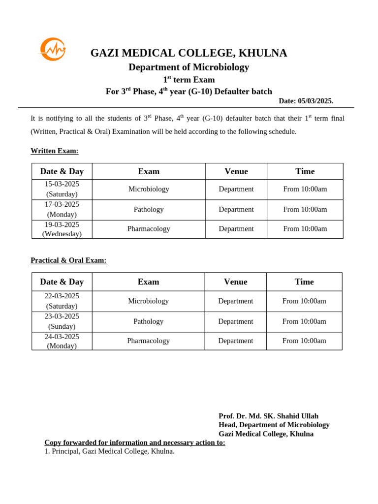 Defaulter 1st Term Notice | PDF