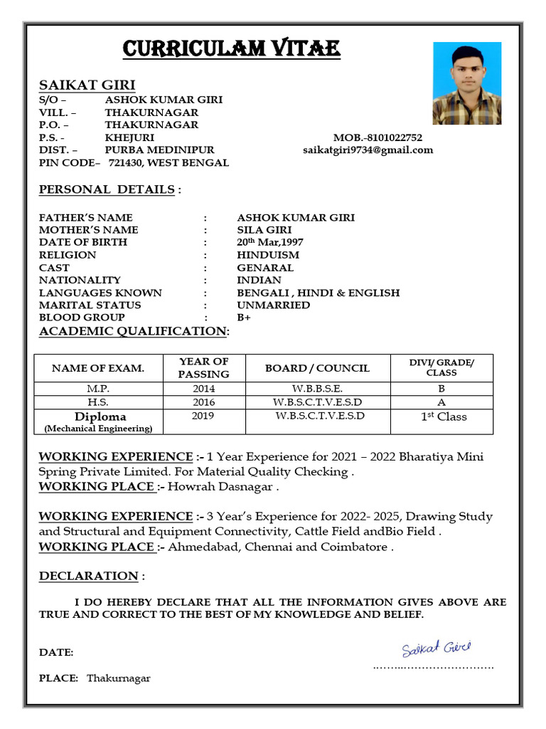 Saikat Giri 2025 | PDF