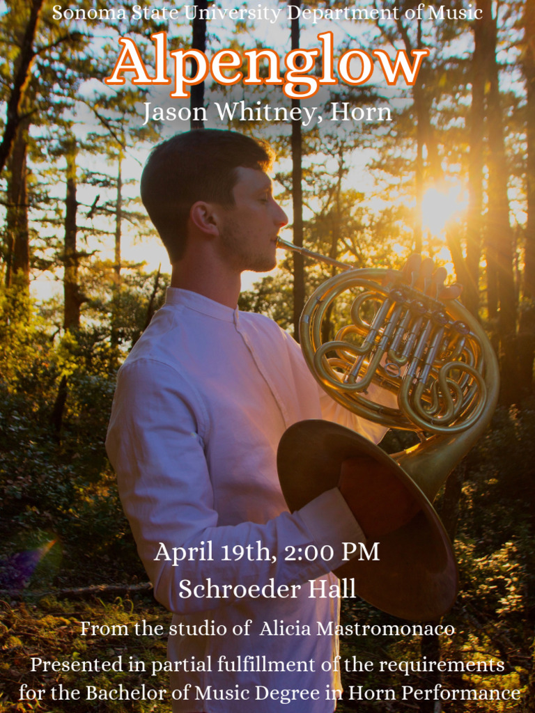 Senior Recital Poster For Jason Whitney | PDF