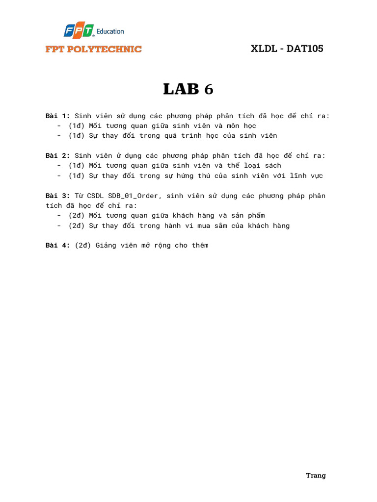 DAT105 Lab6 | PDF