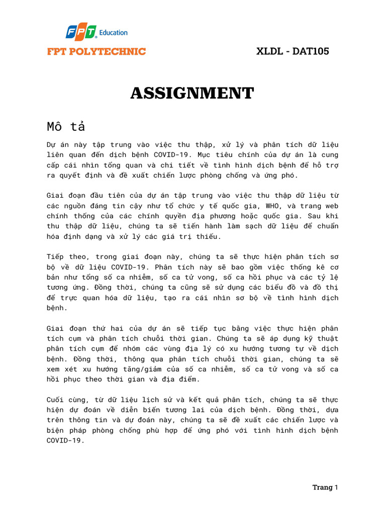 DAT105 - Assignmentfb | PDF