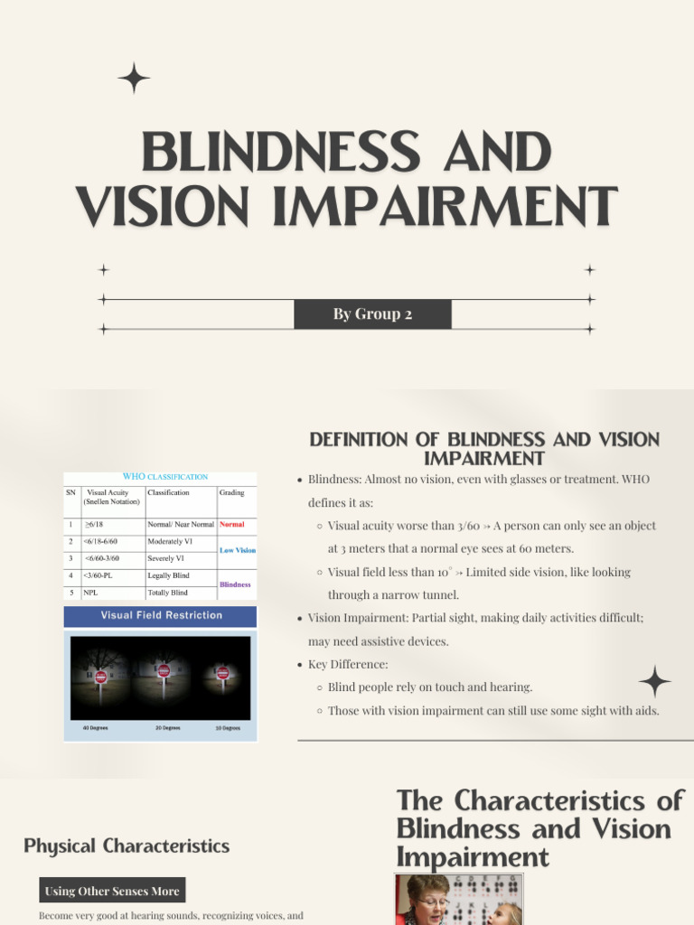 Blindness and Vision Impairment | PDF | Visual Impairment | Senses