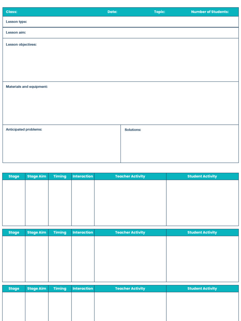 TEFL02 L3 U2 Lesson Plan Template PDF | PDF