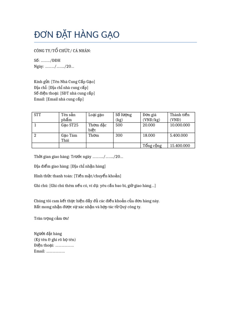 Mau Don Dat Hang Gao | PDF