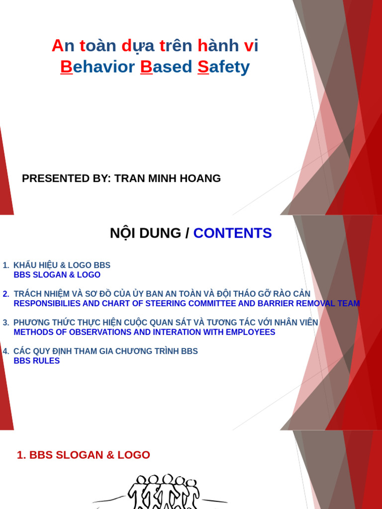 Behaviour Base Safety Training Material (Final) | PDF