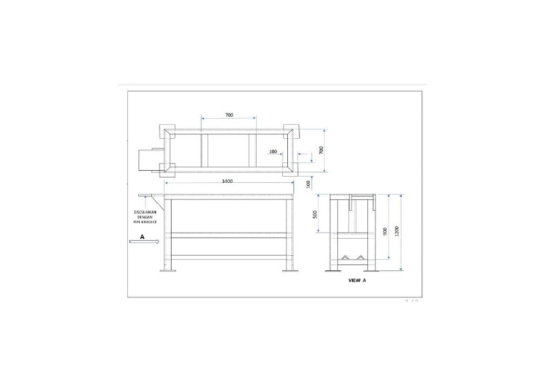Layout Meja Kerja D17 | PDF