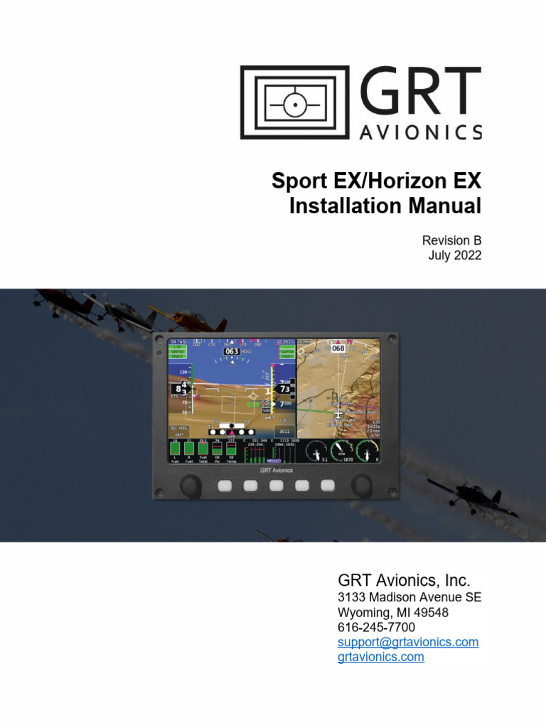 GRT Sport EX/Horizon EX Install Guide | PDF | Magnetometer | Electrical ...