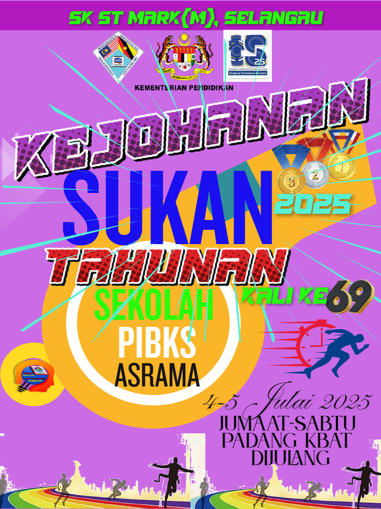Buku Program Kejohanan Sukan Tahunan SK ST Mark 2025 | PDF