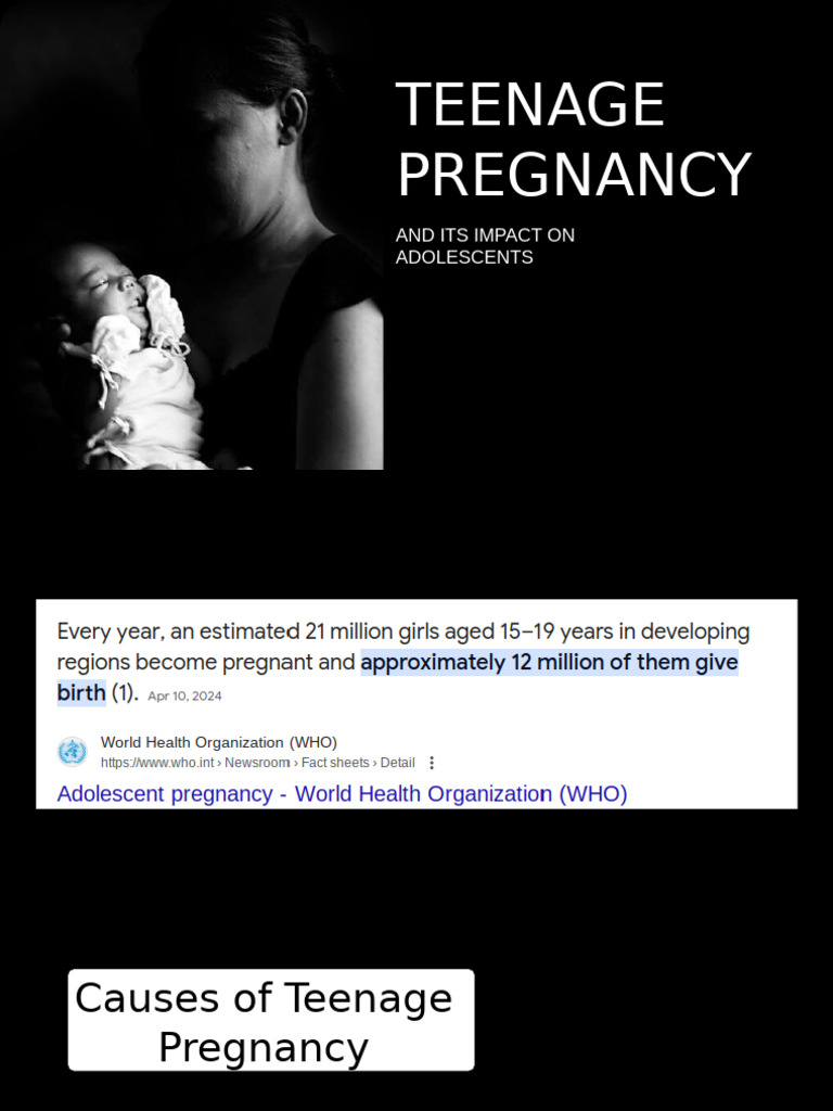 Teenage Pregnancy ASHWELL PPT 20250627 045241 0000 | PDF