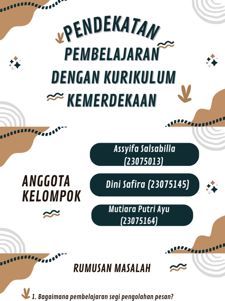 Hijau Cokelat Tepian Bentuk Abstrak Tugas Presentasi | PDF