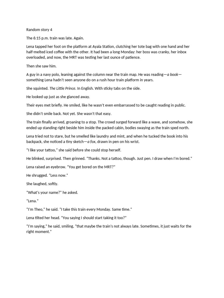 Random Story 4 | PDF
