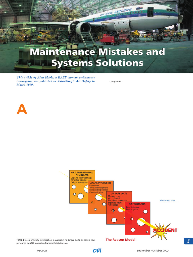 Human Factors in Aircraft Maintenance Errors | PDF | Aviation