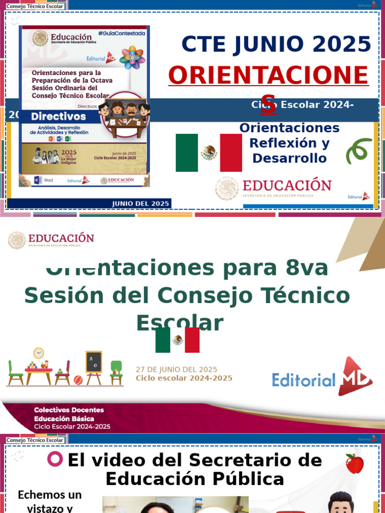 Presentacion CTE JUNIO 2025 8va Sesion MD | PDF | Maestros | Escuelas