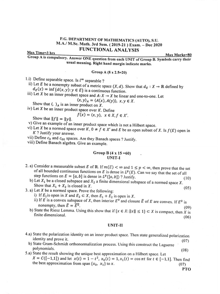 Functional Analysis | PDF