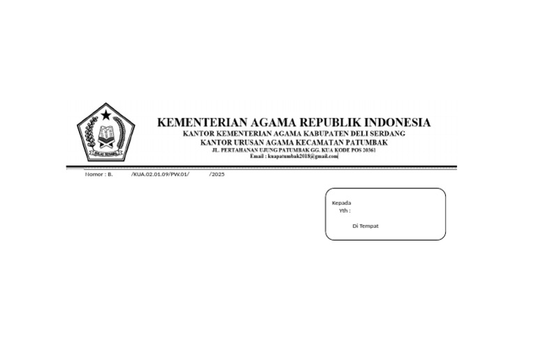 Format Amplop | PDF