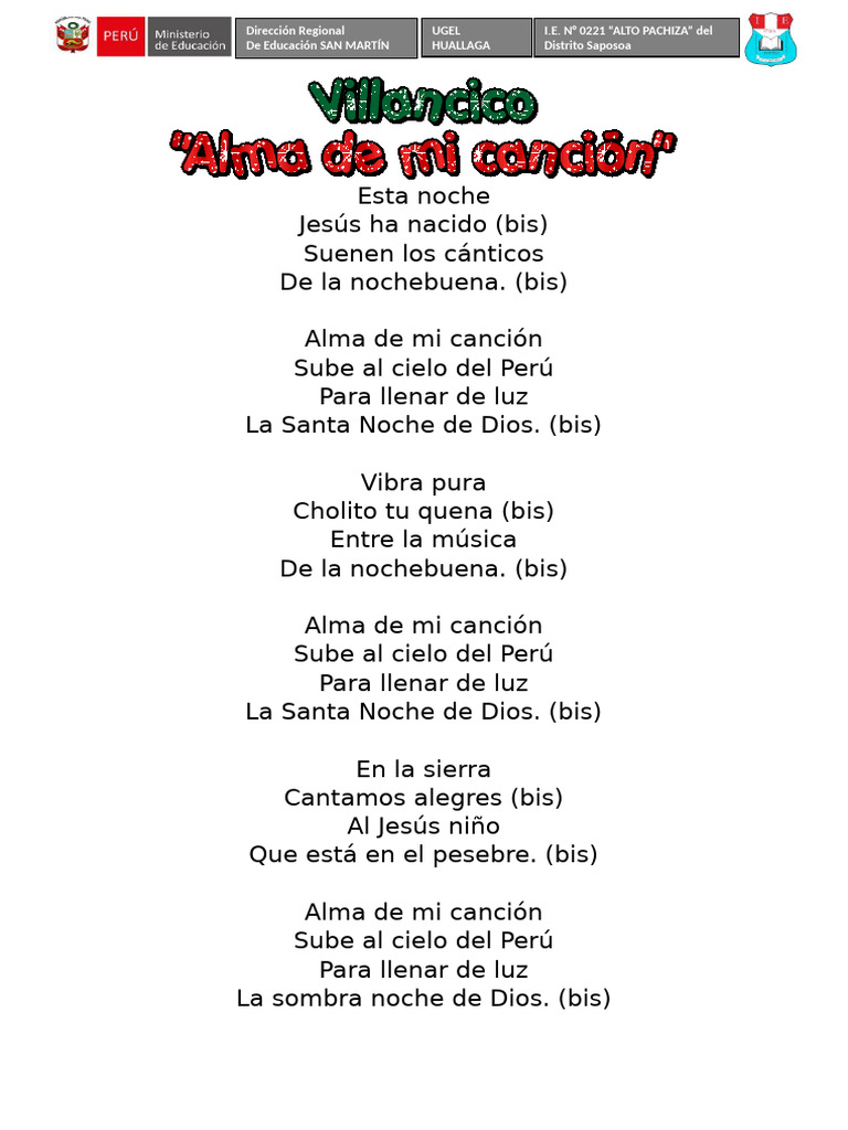 Villancico - Alma de Mi Canción | PDF