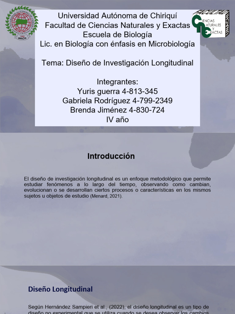 Diseño de Investigación Longitudinal | PDF | Estadísticas | Evolución