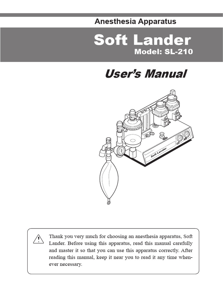Operation Manual SL 210 (21IH000 14) | PDF | Anesthesia | Exhalation