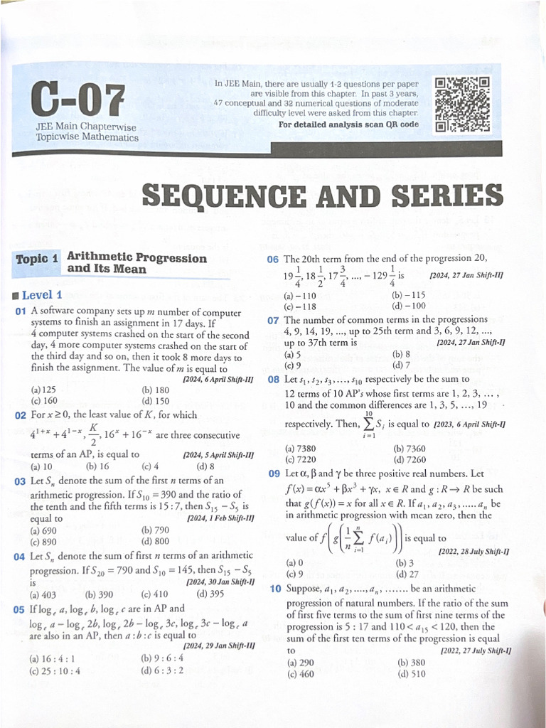 Sequence and Series | PDF