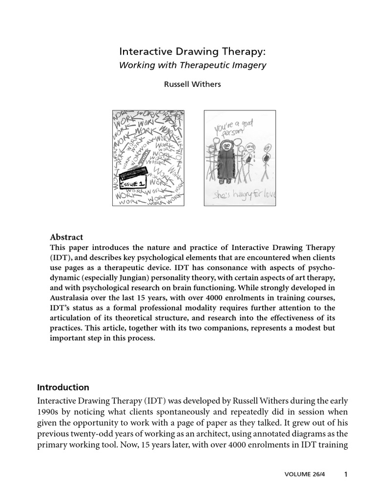 Interactive Drawing Therapy Overview | PDF | Psychotherapy | Art Therapy