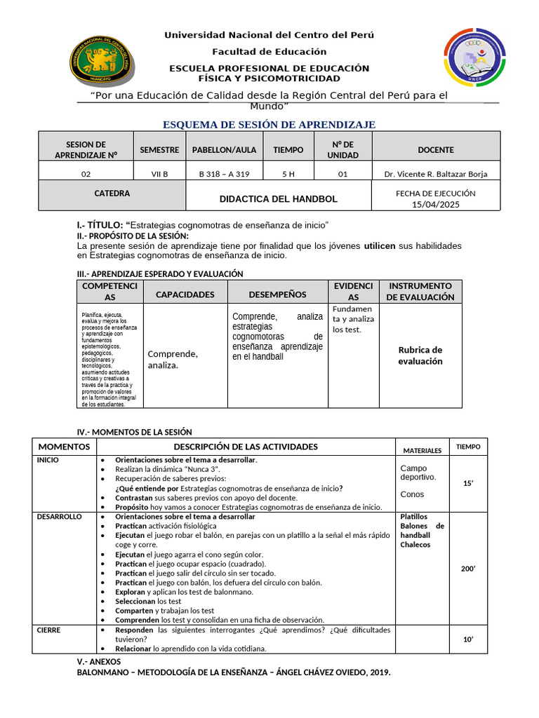 SESION2 | PDF | Enseñando | Evaluación