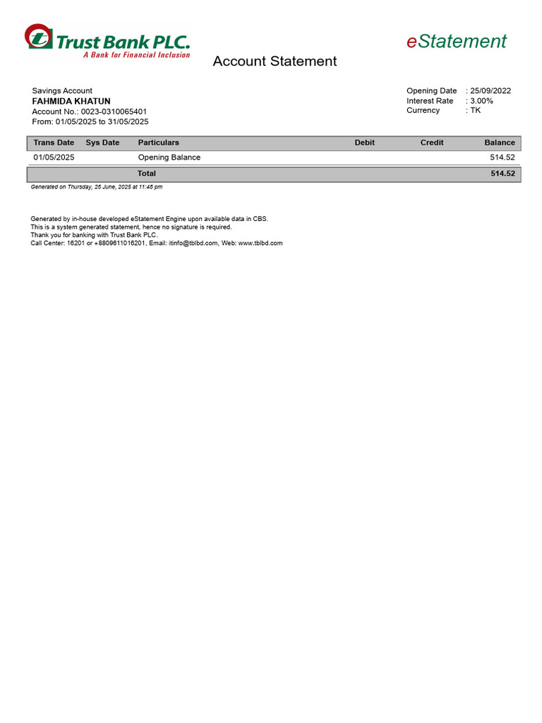 Estatement 0023-0310065401 20250501 20250531 | PDF