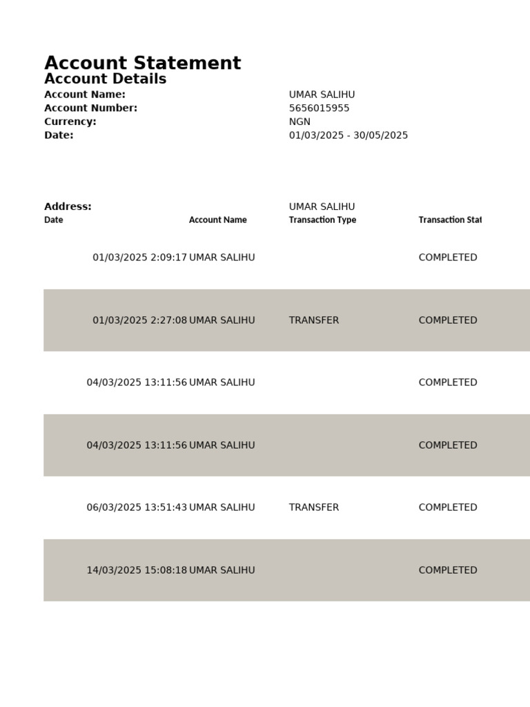 Moniepoint Document 2025-05-30T12 02 | PDF | Debits And Credits ...