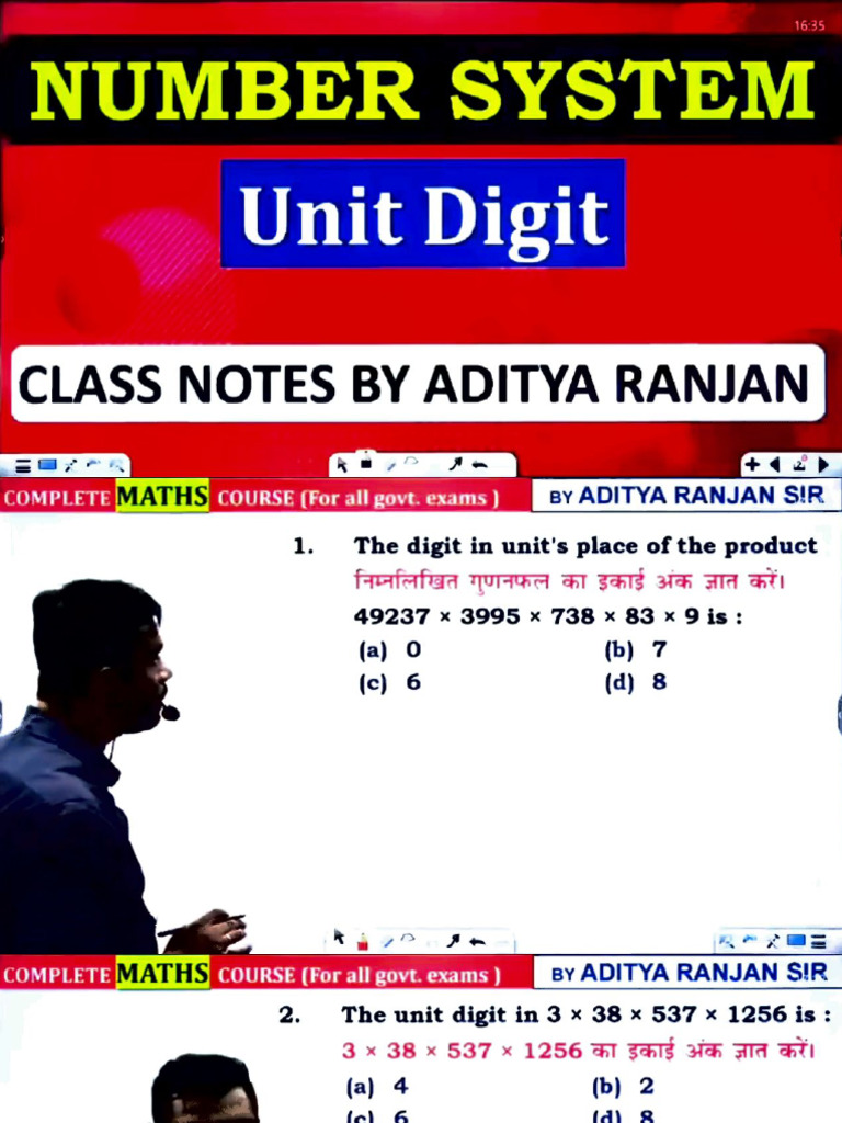 Unit Digit | PDF