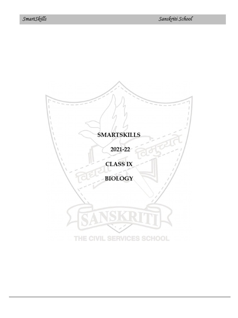 Class IX Biology Syllabus Overview | PDF | Tissue (Biology) | Cell ...