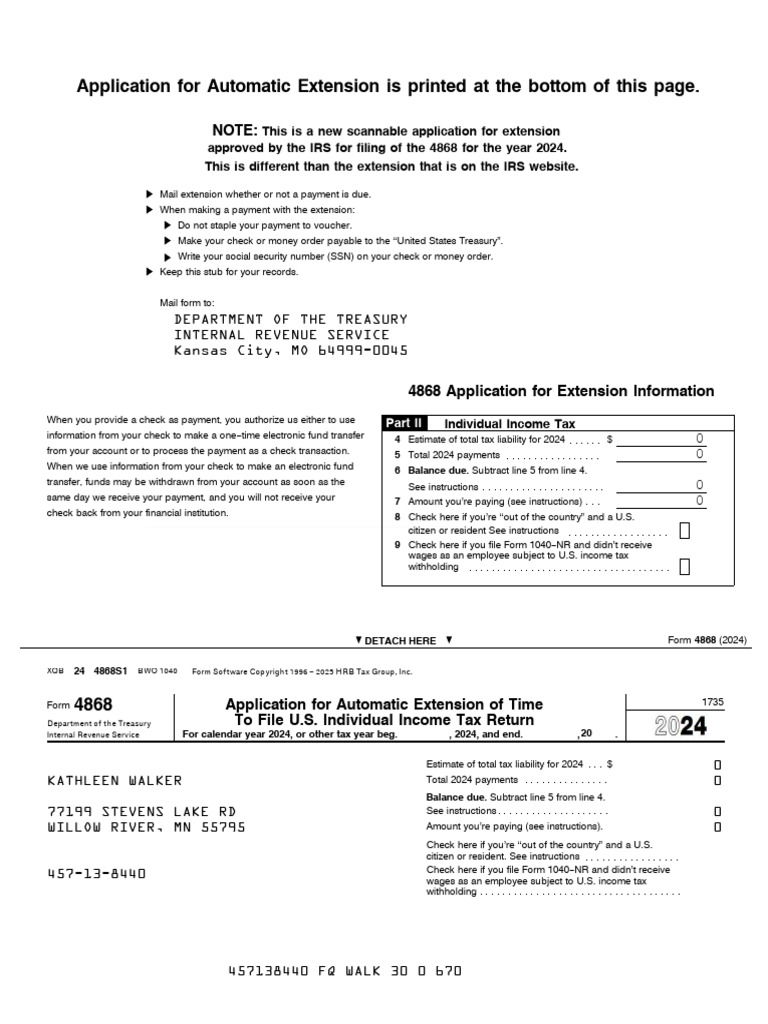 2024 Tax Extension Application Guide | PDF | Irs Tax Forms | Tax Deduction