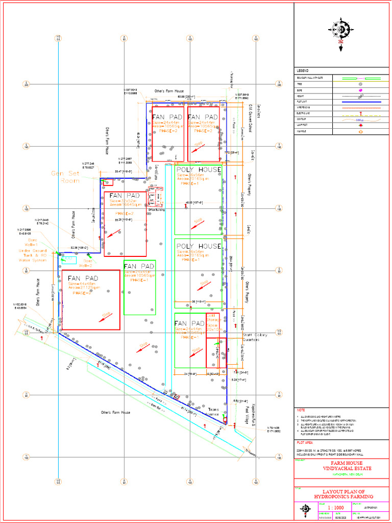 PlotPlan Monnet Kapashera R-6 With Land Status - 09.05.2025 | PDF