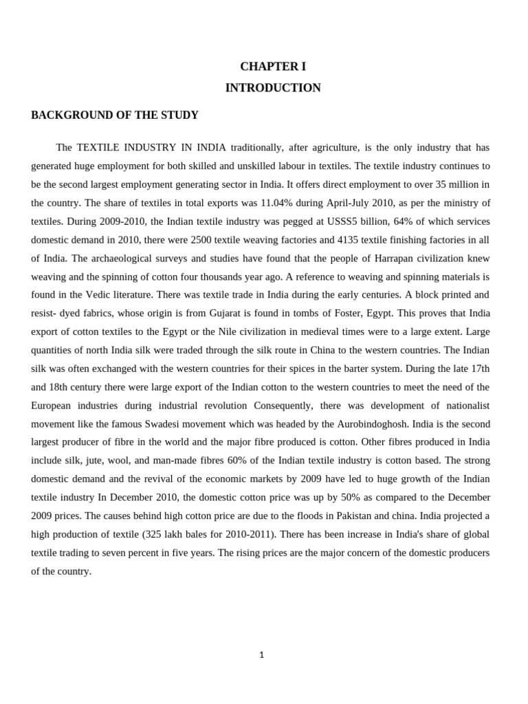 Overview of India's Textile Industry | PDF | Bookkeeping | Debits And ...