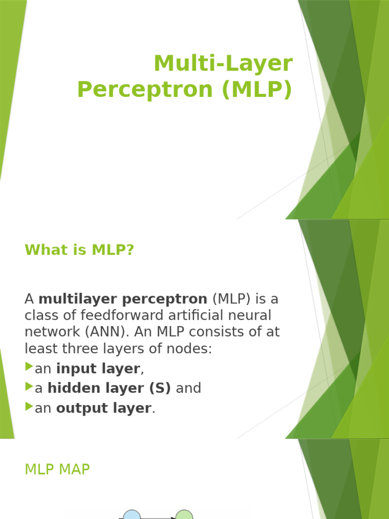 Multi-Layer Perceptron (MLP) | PDF