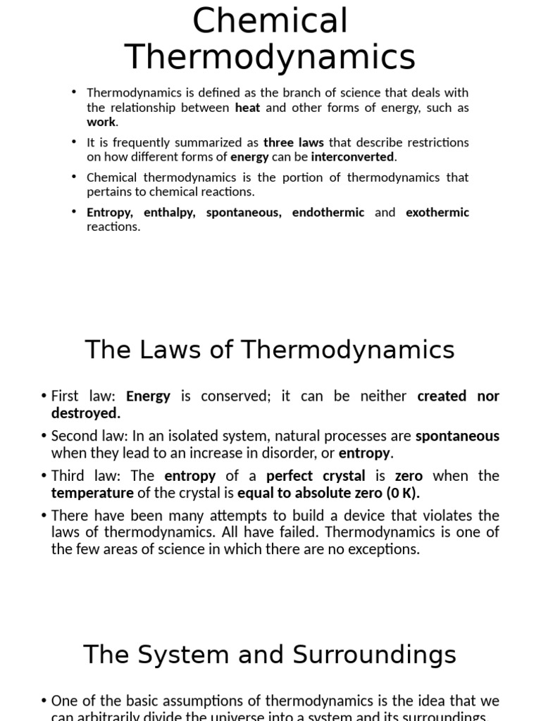 1-Energy, Enthalpy, and The First Law of Thermodynamics | PDF ...