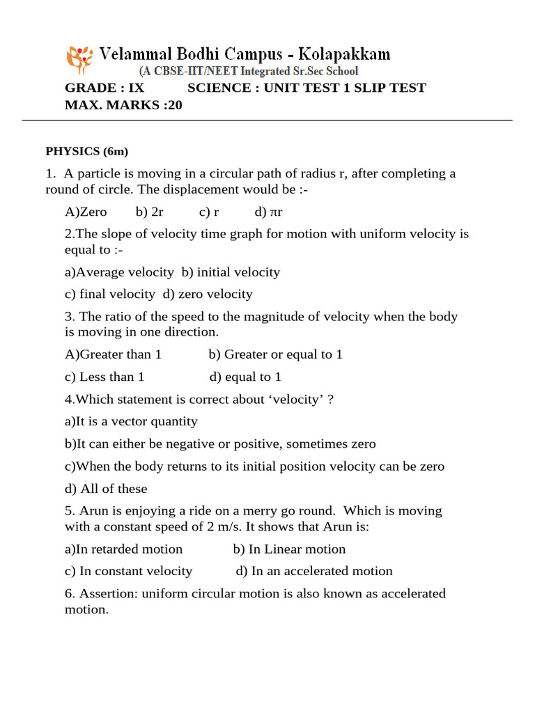 SLIP TEST 9th-2 | PDF