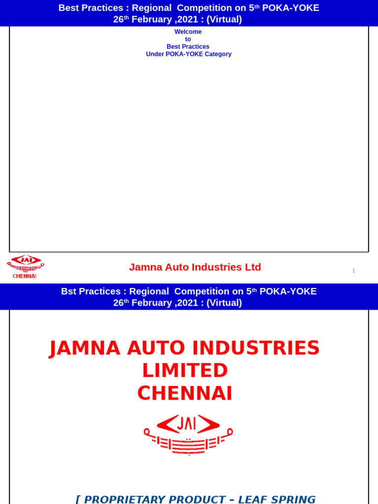 POKAYOKE Competition Presentation | PDF | Switch | Mechanical Engineering