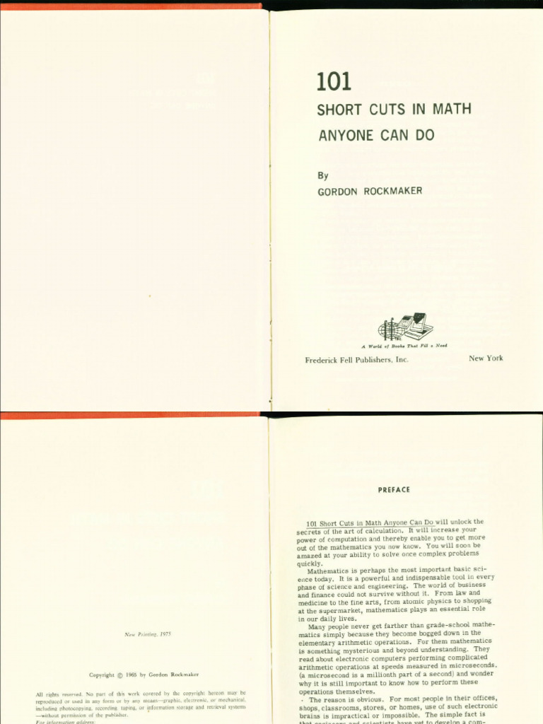 101 Shortcuts in Math - (Hiractg - Blogspot.com) | PDF