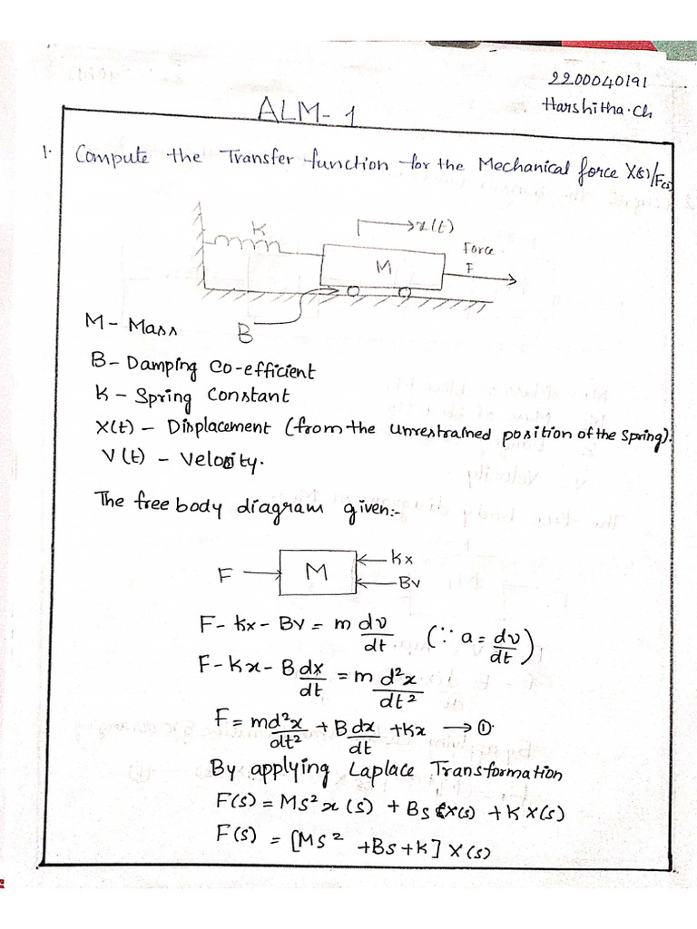 Control Systems Alm 1 | PDF