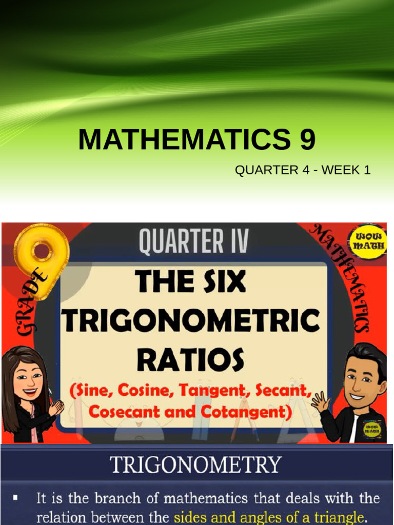 Quarter 4-Math 9-Week 1&2 | PDF