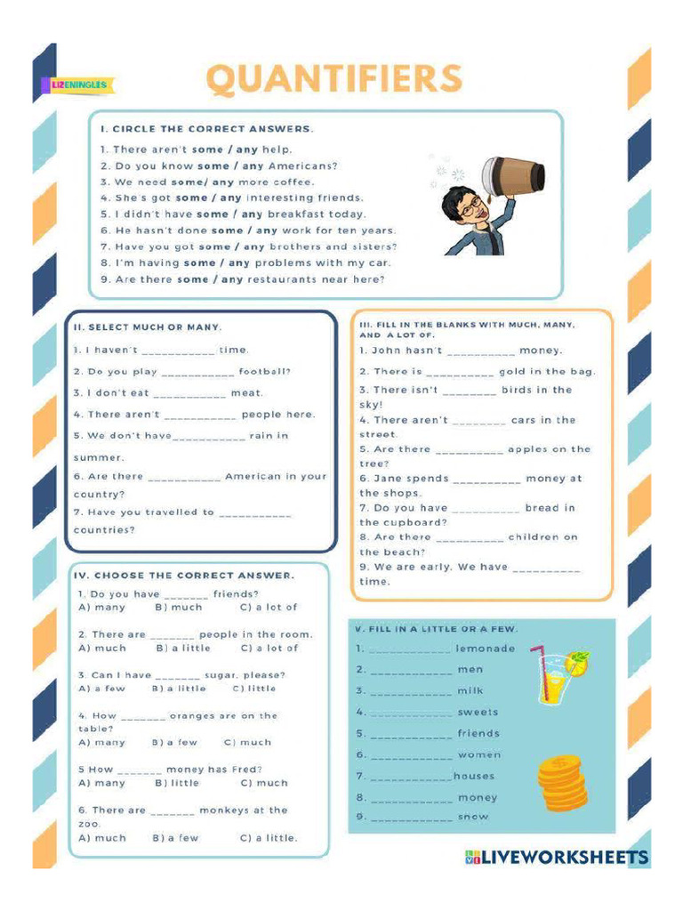 Practice Quantifiers | PDF