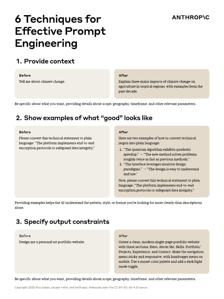 Effective Prompt Engineering Techniques | PDF | Artificial Intelligence ...