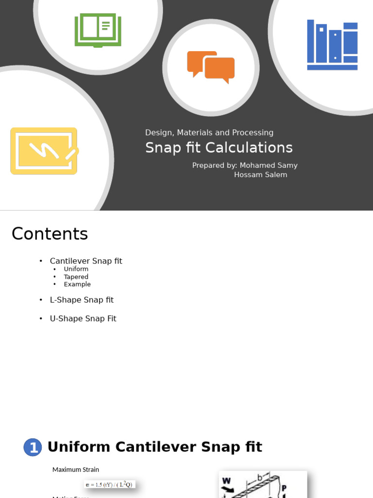 U-Shaped Snap Fit Design Guide | PDF