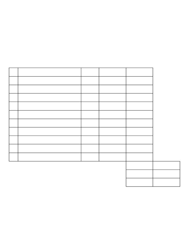 Empty Bill Format | PDF