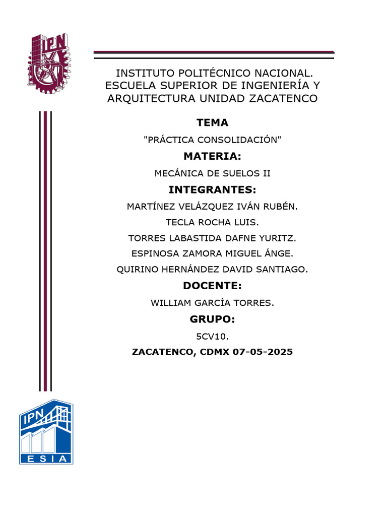 Practica Consolidacion Esia 2 | PDF | Materiales | Mecanica clasica