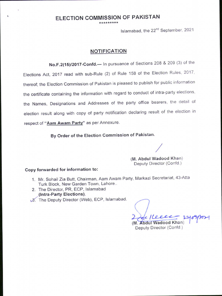 Aam Awam Party | PDF