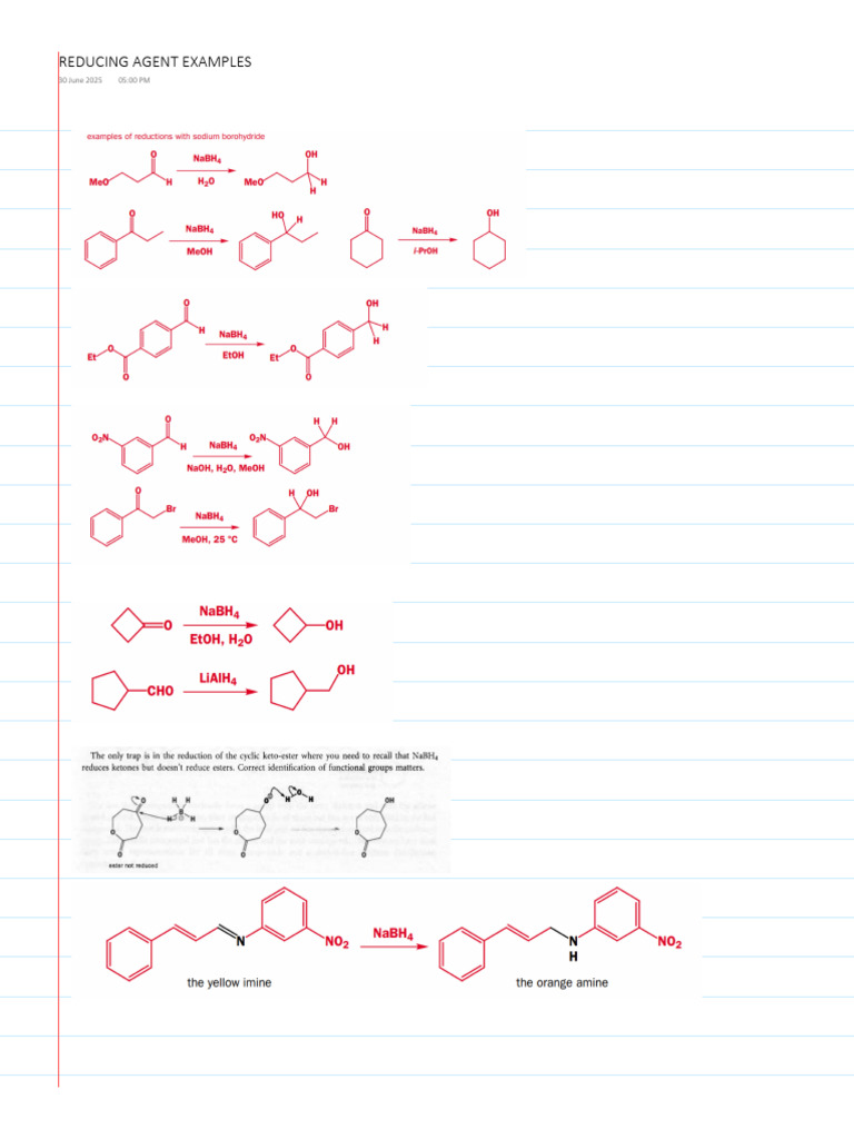 Examples of Reducing Agents | PDF