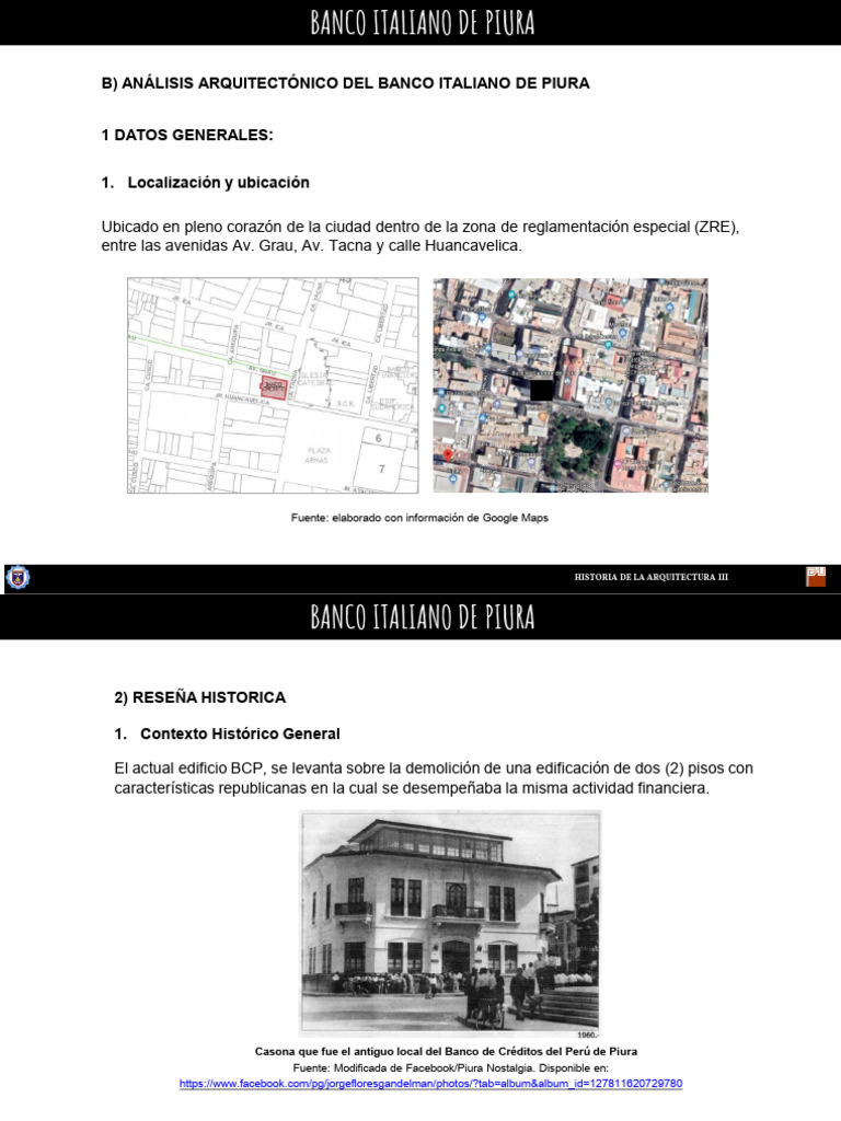 Análisis Arquitectónico Del Banco Italiano de Piura | PDF | edificio ...