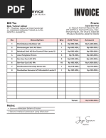 Nota Servis Mobil dan Invoice Bengkel | PDF