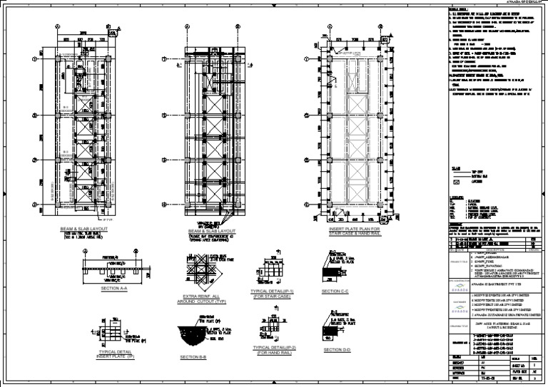 5mw - Accb Platform Beam Slab Layout RC Detail - sh-01 - r2 | PDF ...